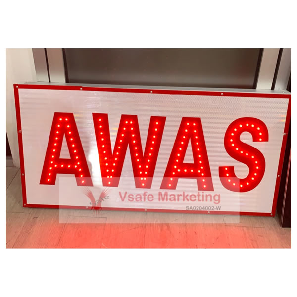 WD17 JKR AWAS SOLAR LED SIGNAGE SIGNBOARD | NY Hardware Malaysia